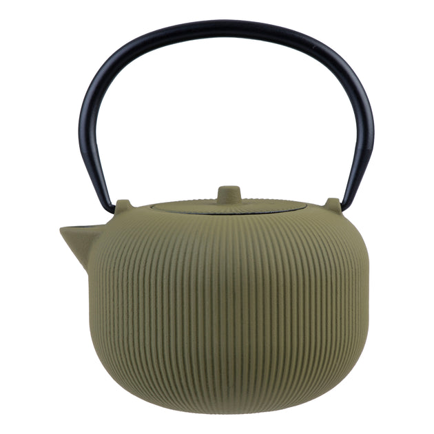 Cast Iron Teapot - Serenity Olive - 700ml - Red Sparrow Tea Company