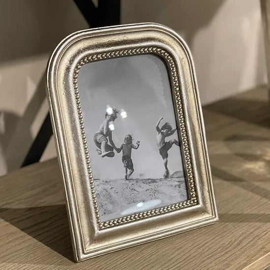 Photo Frame - Beaded Arch Silver 5x7 - Red Sparrow Tea Company