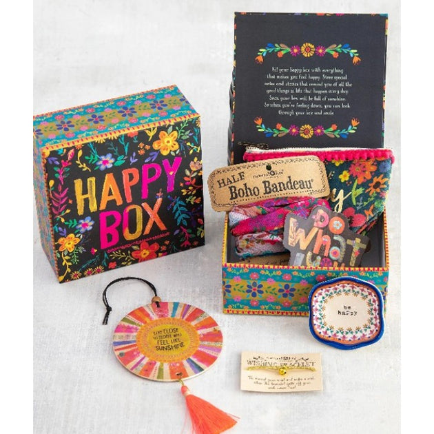 Natural Life - Happy Box - Black Colourful - Red Sparrow Tea Company