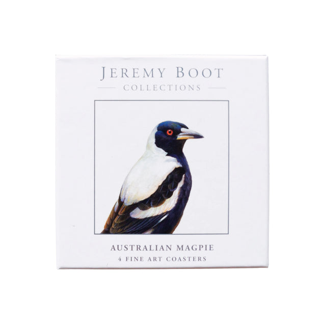 Jeremy Boot - Magpie Coasters (Set of 4) - Red Sparrow Tea Company