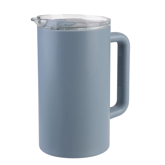 Oasis - Ceramic Lined Water Pitcher 1.5L - Hazy Blue - Red Sparrow Tea ...