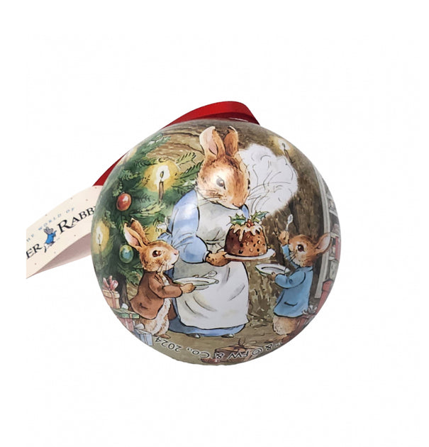 Peter Rabbit - Christmas Bauble Tins - Red Sparrow Tea Company