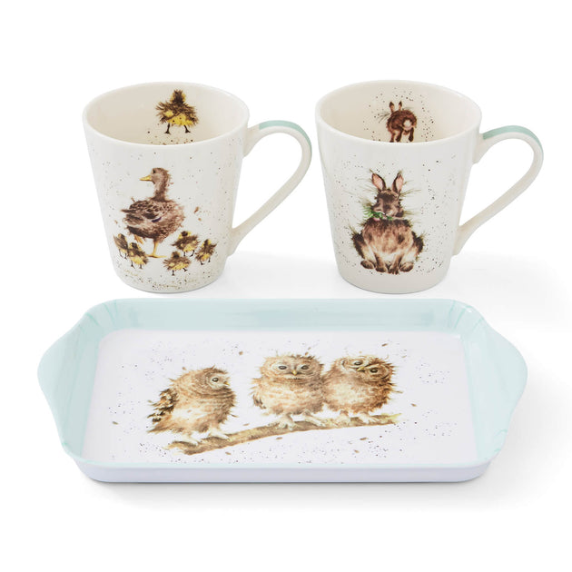 Royal Worcester - Wrendale - Mug & Tray Set - Red Sparrow Tea Company