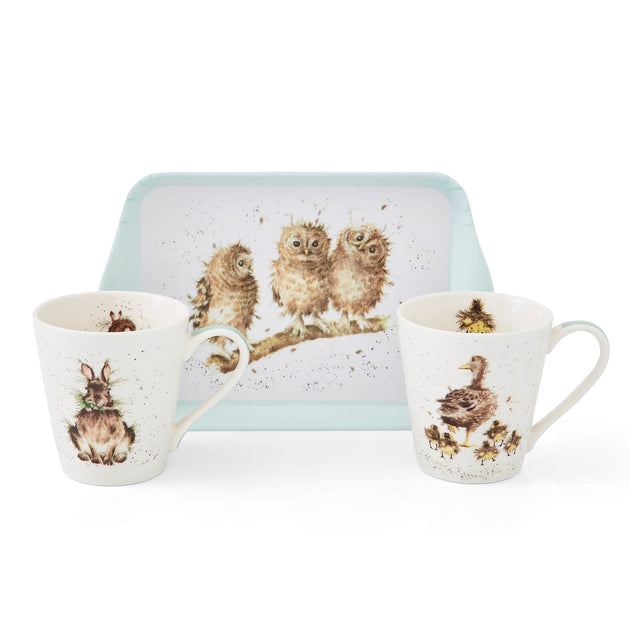 Royal Worcester - Wrendale - Mug & Tray Set - Red Sparrow Tea Company