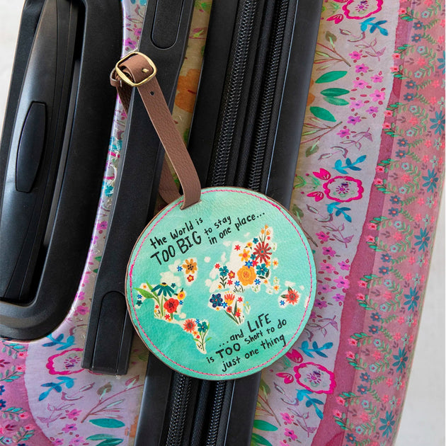 Natural Life - Travel Happy Luggage Tag - Red Sparrow Tea Company