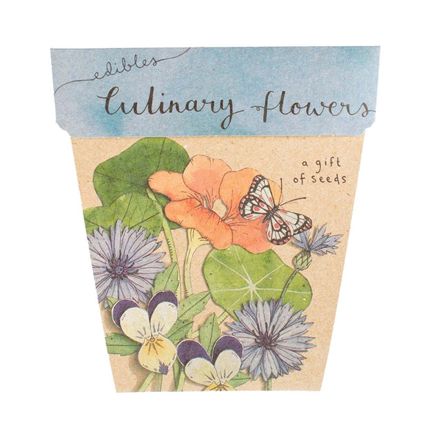 Sow 'n Sow - Gift of Seeds - Culinary Flowers - Red Sparrow Tea Company