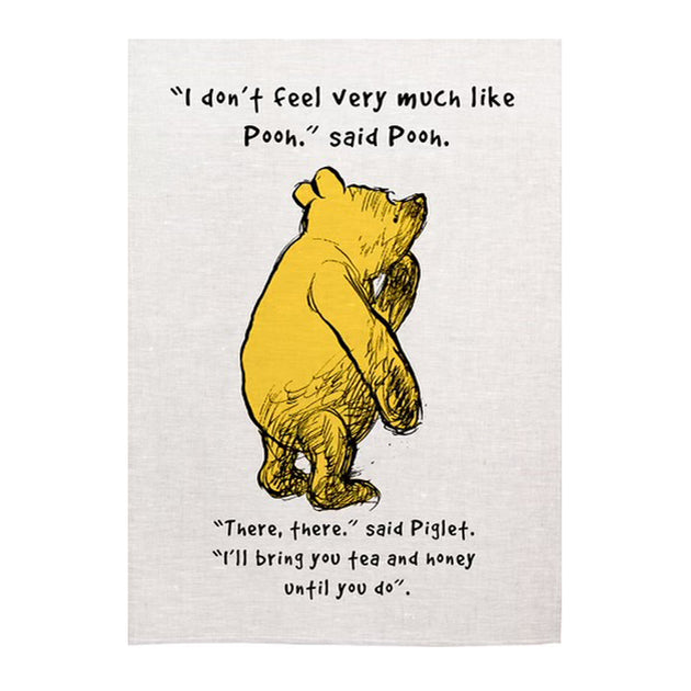 Tea towel - Pooh - Feelings - Red Sparrow Tea Company